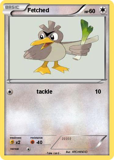 Pokémon Fetched - tackle - My Pokemon Card