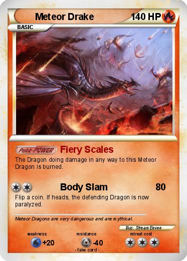 Pokémon Meteor Drake - Fiery Scales - My Pokemon Card