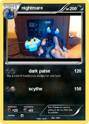 Pokémon nightmare 1812 1812 - dark palse - My Pokemon Card