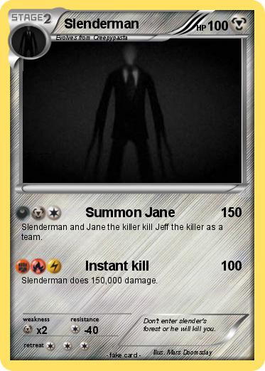 Pokémon Slenderman 908 908 - Summon Jane - My Pokemon Card