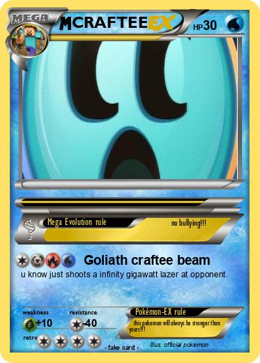 Pokémon CRAFTEE 6 6 - Goliath craftee beam - My Pokemon Card