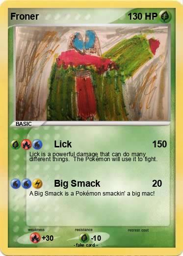 Pokémon Froner - Lick - My Pokemon Card