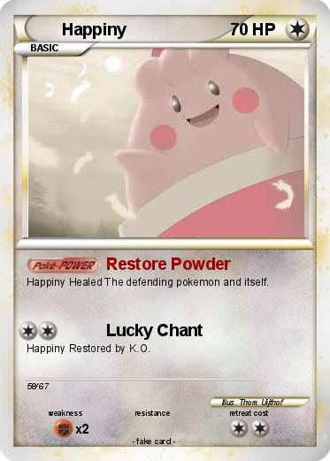Pokémon Happiny 30 30 - Restore Powder - My Pokemon Card