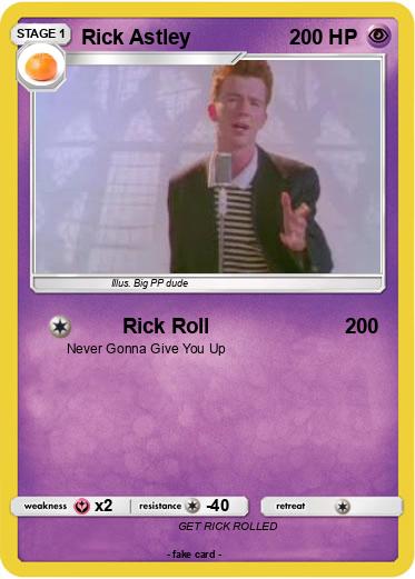 Pokémon Rick Astley 513 513 - Rick Roll - My Pokemon Card