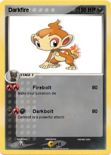 Pokémon Darkfire 1 1 - Firebolt - My Pokemon Card