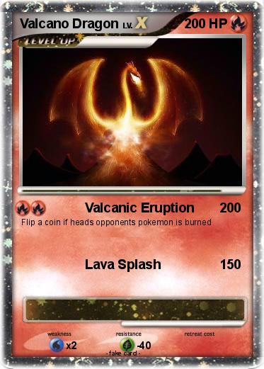 Pokémon Valcano Dragon - Valcanic Eruption - My Pokemon Card