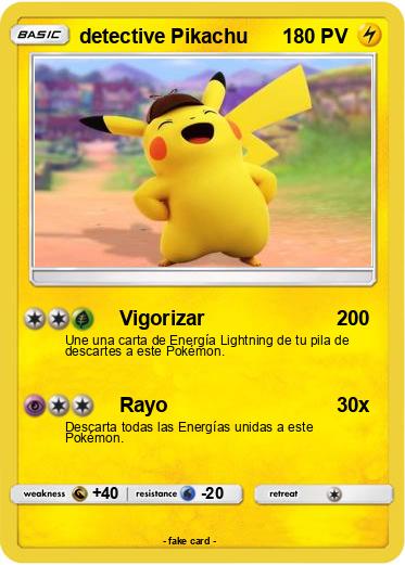 Pokémon detective Pikachu 287 287 - Vigorizar - Mi carta pokémon