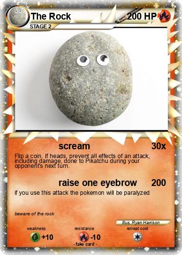 Pokémon The Rock 729 729 - scream - My Pokemon Card
