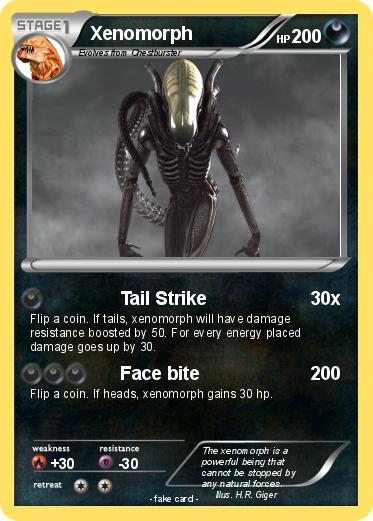 Pokémon Xenomorph 176 176 - Tail Strike - My Pokemon Card