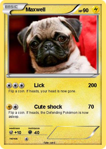 Pokémon Maxwell 180 180 - Lick - My Pokemon Card