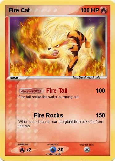 Pokémon Fire Cat 54 54 - Fire Tail - My Pokemon Card