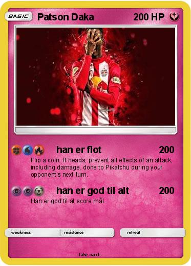Pokémon Patson Daka - han er flot - My Pokemon Card