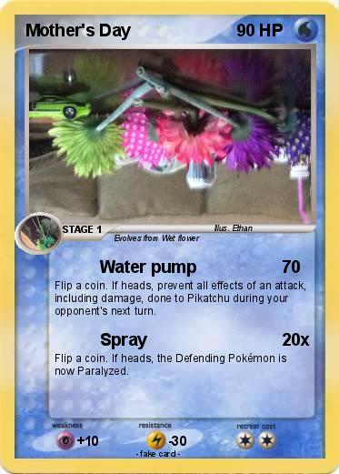 Pokémon Mother s Day - Water pump - My Pokemon Card