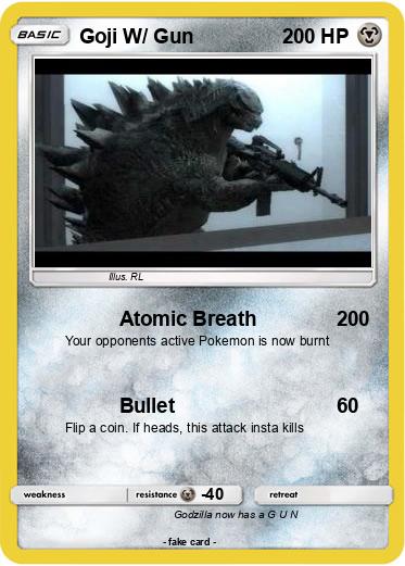 Pokémon Goji W Gun - Atomic Breath - My Pokemon Card