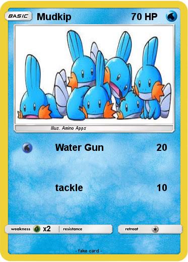 Pokémon Mudkip 883 883 - Water Gun - My Pokemon Card