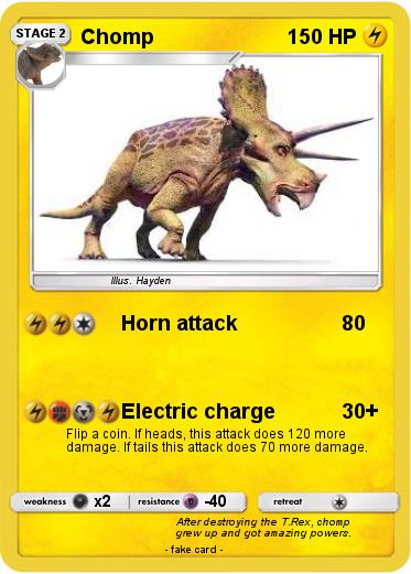 Pokémon Chomp 237 237 - Horn attack - My Pokemon Card