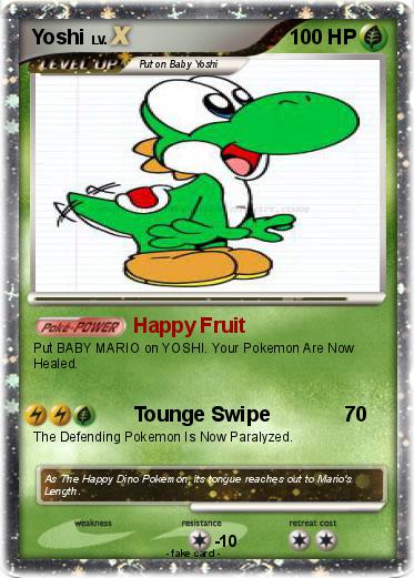 Pokémon Yoshi 3055 3055 - Happy Fruit - My Pokemon Card