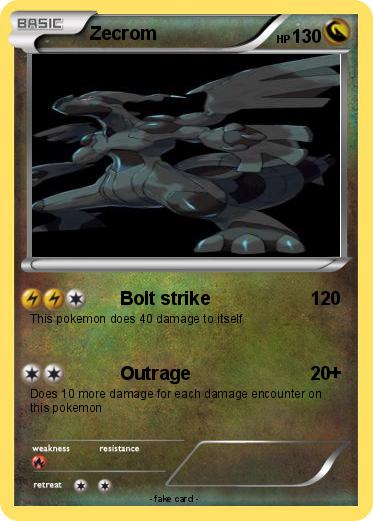 Pokémon Zecrom 698 698 - Bolt strike - My Pokemon Card