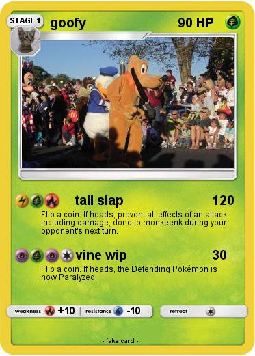 Pokémon goofy 140 140 - tail slap - My Pokemon Card