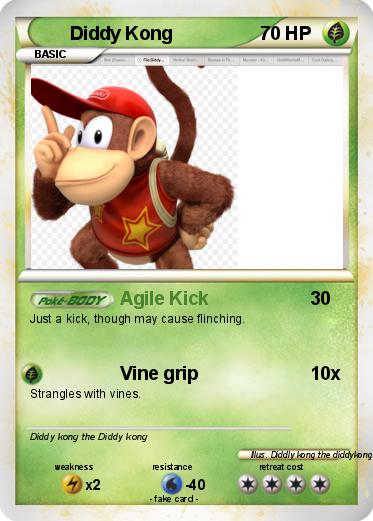 Pokémon Diddy Kong 249 249 - Agile Kick - My Pokemon Card