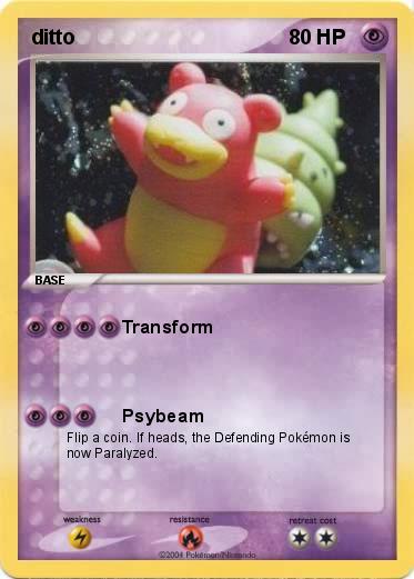 Pokémon ditto 25 25 - Transform - My Pokemon Card