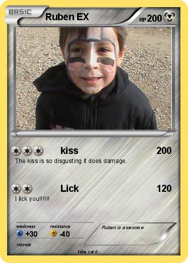 Pokémon Ruben EX - kiss - My Pokemon Card