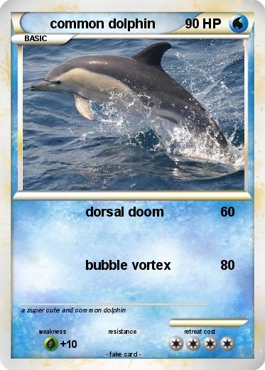 Pokémon common dolphin - dorsal doom - My Pokemon Card