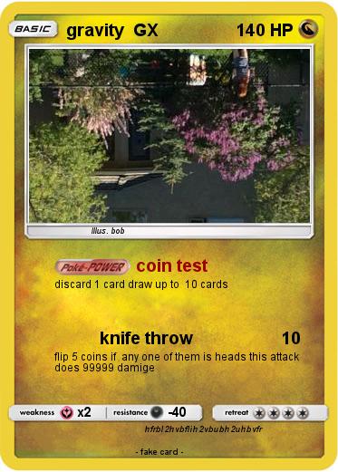 Pokémon gravity GX - coin test - My Pokemon Card