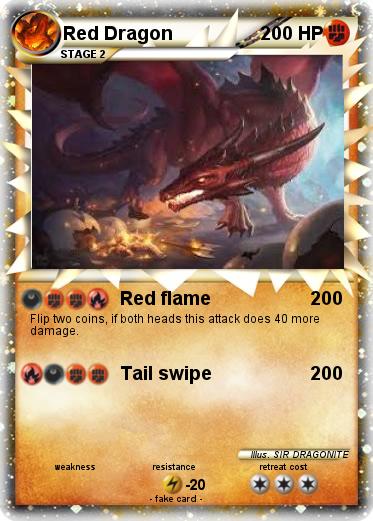 Pokémon Red Dragon 176 176 - Red flame - My Pokemon Card