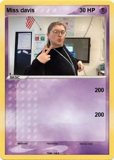 Pokémon Miss davis - My Pokemon Card