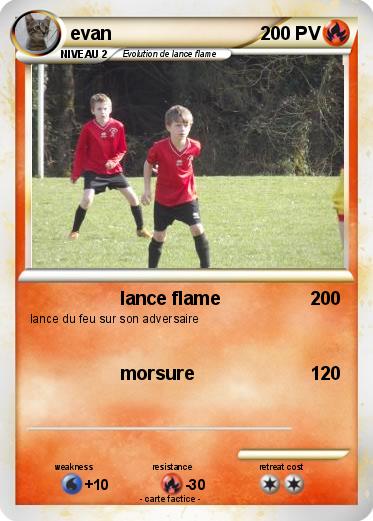 Pokémon evan 215 215 - lance flame - Ma carte Pokémon