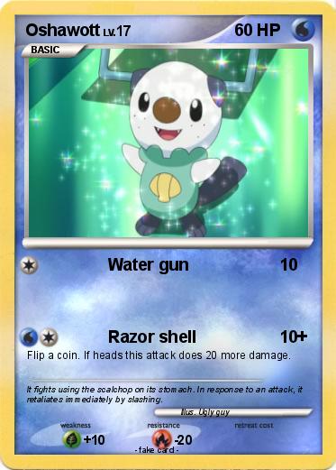 Pokémon Oshawott 371 371 - Water gun - My Pokemon Card