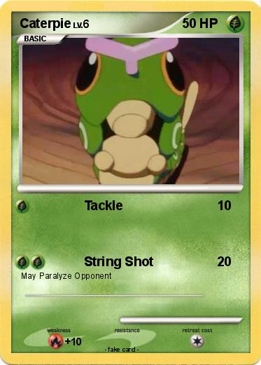 Pokémon Caterpie 211 211 - Tackle - My Pokemon Card