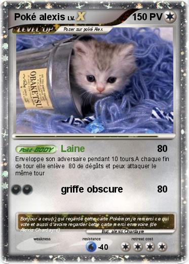 Pokémon poke Alexis - Laine - Ma carte Pokémon