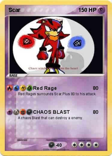 Pokémon Scar 6 6 - Red Rage - My Pokemon Card