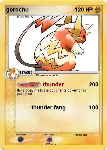 Pokémon gorochu 7 7 - thunder - My Pokemon Card