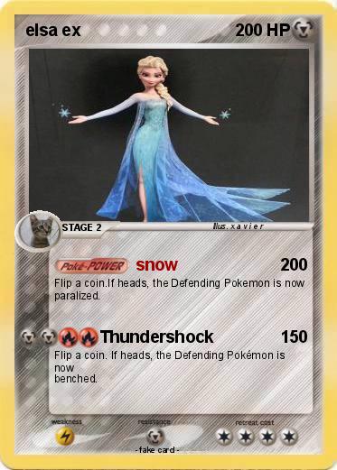 Pokémon elsa ex 5 5 - snow - My Pokemon Card