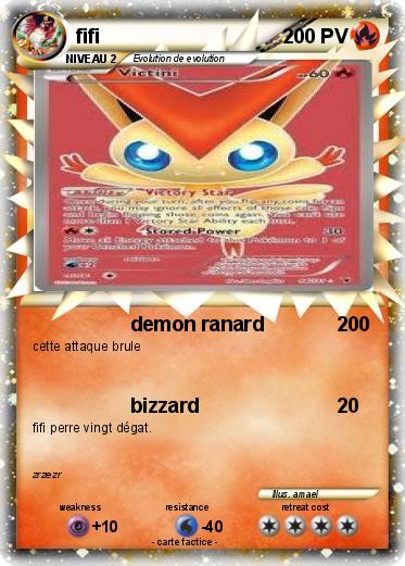 Pokémon fifi 66 66 - demon ranard - Ma carte Pokémon