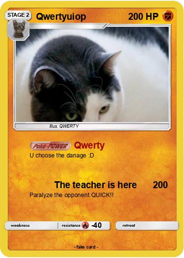 Pokémon Qwertyuiop 33 33 - Qwerty - My Pokemon Card
