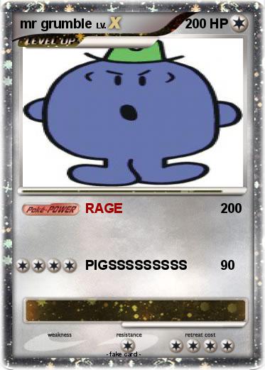 Pokémon mr grumble - RAGE - My Pokemon Card