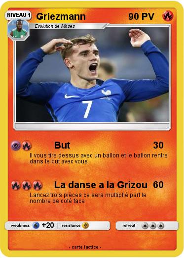 Pokémon Griezmann 66 66 - But - Ma carte Pokémon