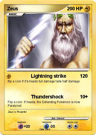 Pokémon Zeus 1409 1409 - Lightning strike - My Pokemon Card
