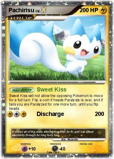 Pokémon Pachirisu 231 231 - Sweet Kiss - My Pokemon Card