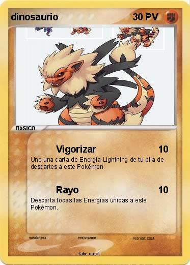 Pokémon dinosaurio 11 11 - Vigorizar - Mi carta pokémon