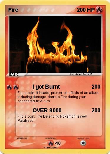Pokémon Fire 4843 4843 - I got Burnt - My Pokemon Card