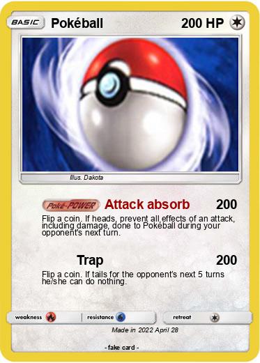 Pokémon Pokeball 669 669 - Attack absorb - My Pokemon Card