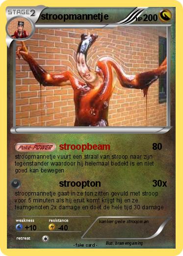 Pokémon stroopmannetje - stroopbeam - My Pokemon Card