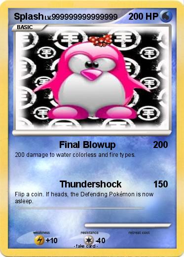 Pokémon Splash 57 57 - Final Blowup - My Pokemon Card