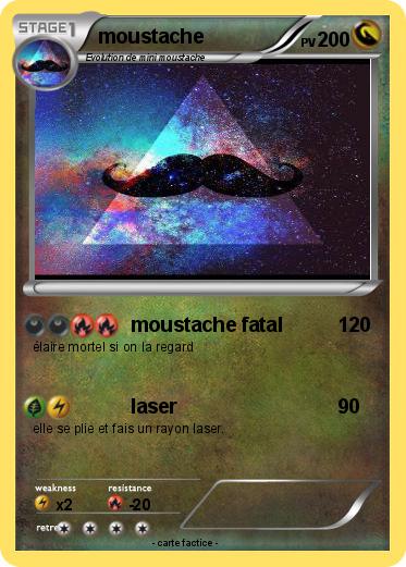 Pokémon moustache 111 111 - moustache fatal - Ma carte Pokémon