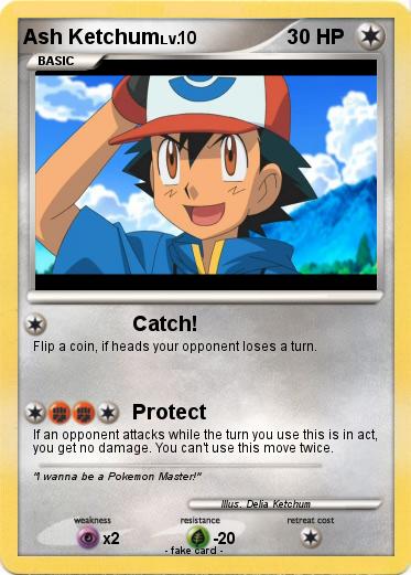 Pokémon Ash Ketchum 370 370 - Catch! - My Pokemon Card